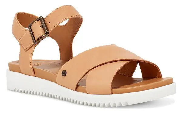 UGG Sandals With Buckled Ankle Strap