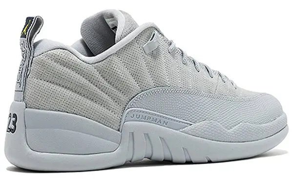 JORDAN 12 Low Retro - Grey/armory Navy-electrolime