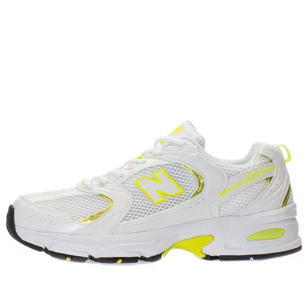 NEW BALANCE 530 Athletic Sneakers - White/fluorescent Yellow