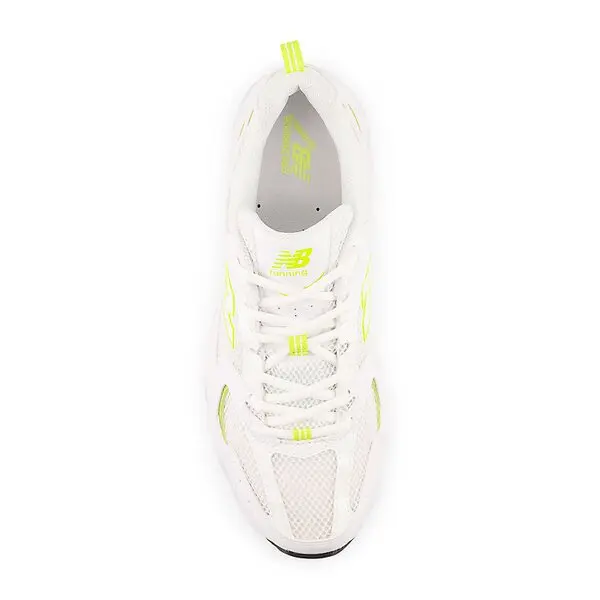 NEW BALANCE 530 Athletic Sneakers - White/fluorescent Yellow