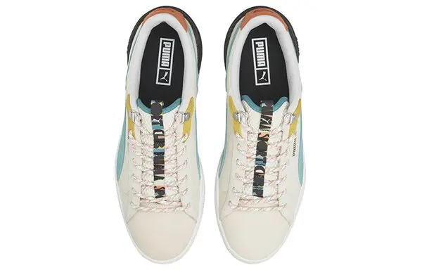 PUMA Suede Bloc Hc "pristine" Low Top Sneakers - Khaki