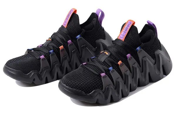 LI-NING Crazy Run Flex Sneakers - Black/purple