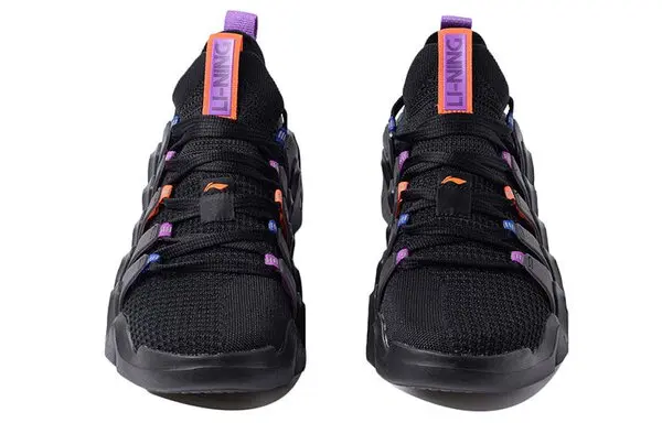 LI-NING Crazy Run Flex Sneakers - Black/purple