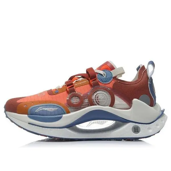 LI-NING Jue Ying Crc Athletic Sneakers - Orange/blue/grey