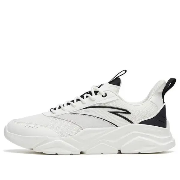 ANTA Casual Lace-up Sneakers - White/black