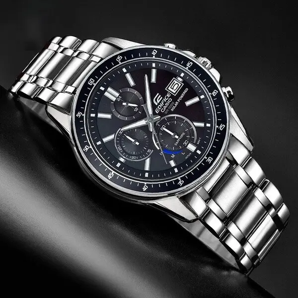 Casio Edifice Stainless Steel Solar Powered Chronograph Watch