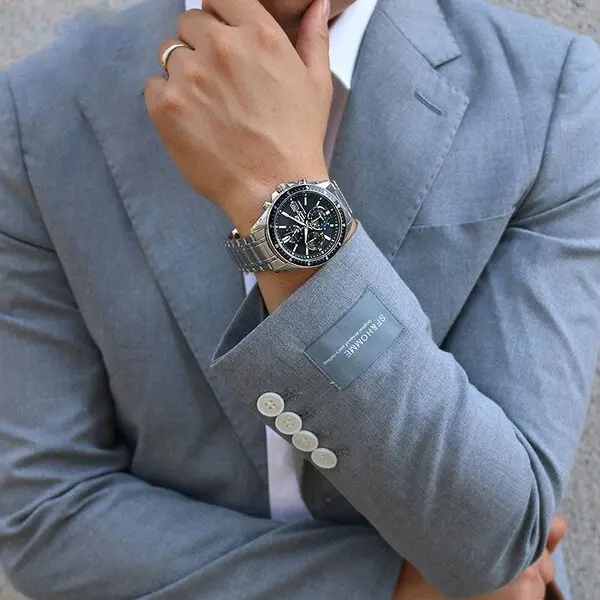 Casio Edifice Stainless Steel Solar Powered Chronograph Watch