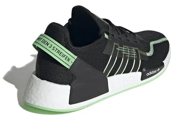 Adidas Nmd_r1 V2 "black Glory Mint" Sneakers - Core Black/glory Mint/cloud White