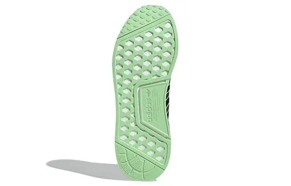 Adidas Nmd_r1 V2 "black Glory Mint" Sneakers - Core Black/glory Mint/cloud White