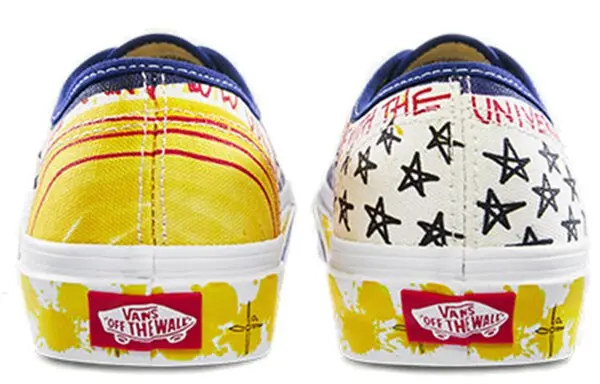 VANS Authentic "galactic Goddess" Low Top Sneakers - Yellow/blue