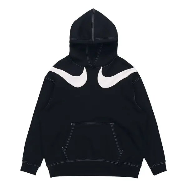Nike As W Nsw Swsh Flc Gx Hoodie Casual Sports Knit Pullover Hoodie Black - Default Color