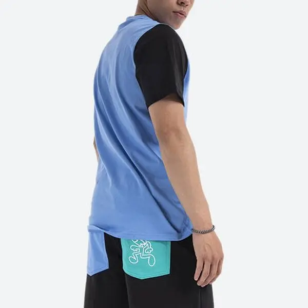 PUMA X Mr Doodle Crossover Casual Sports Round Neck Short Sleeve Blue