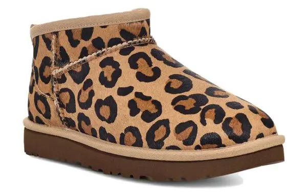 UGG Classic Ultra Mini Spotty Ankle Boots - Leopard