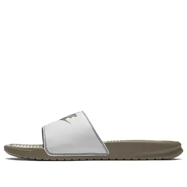 Nike Benassi Jdi Slides - Brown/white/black