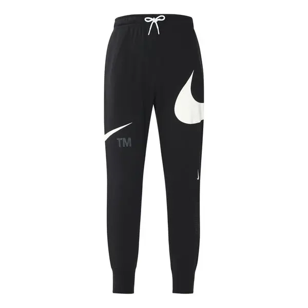 Nike Large Logo Lacing Knit Bundle Feet Sports Pants/trousers/joggers Autumn - Black