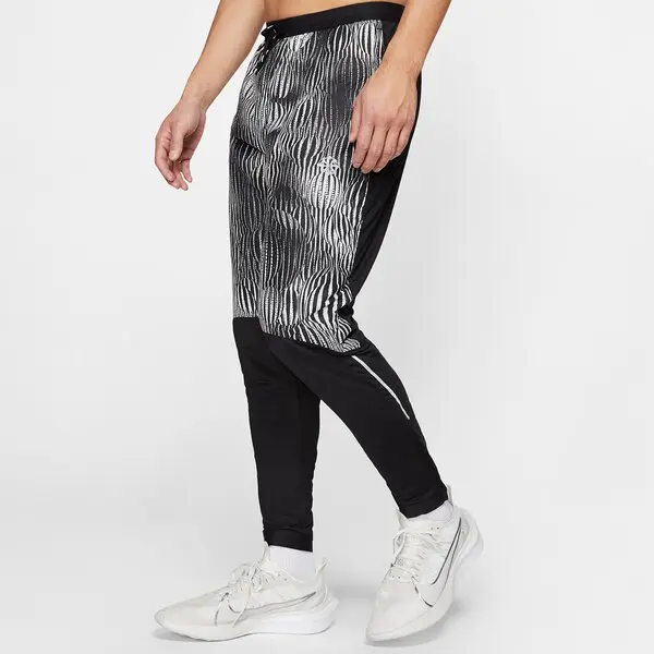Nike Phenom Multicolor Zipper Ankle Banded Sports Pants Grey/black - Grayblack