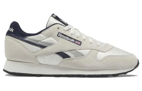 REEBOK Classic Leather Low Top Sneakers - Gray/white