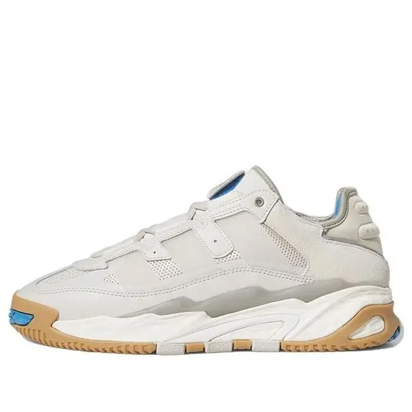 Adidas Niteball "talc Gum" High Top Sneakers - Talc/off White/sesame