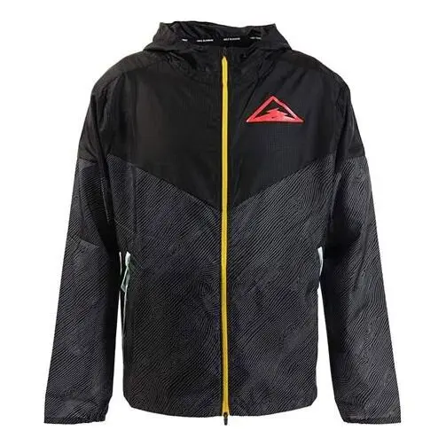 Nike Windrunner Hooded Trail Running Jacket - Black
