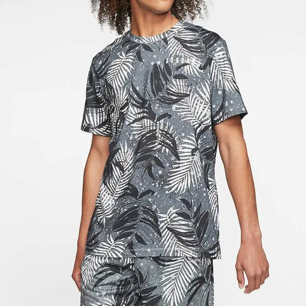 JORDAN Poolside Printing Sports Tops - Black