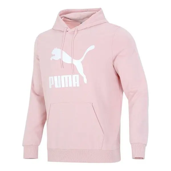 PUMA Classics Logo Printing Pullover - Pink