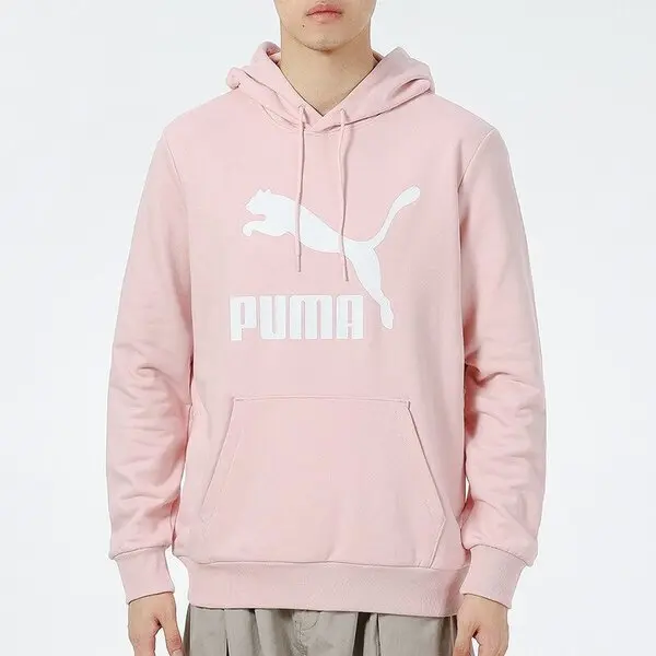 PUMA Classics Logo Printing Pullover - Pink