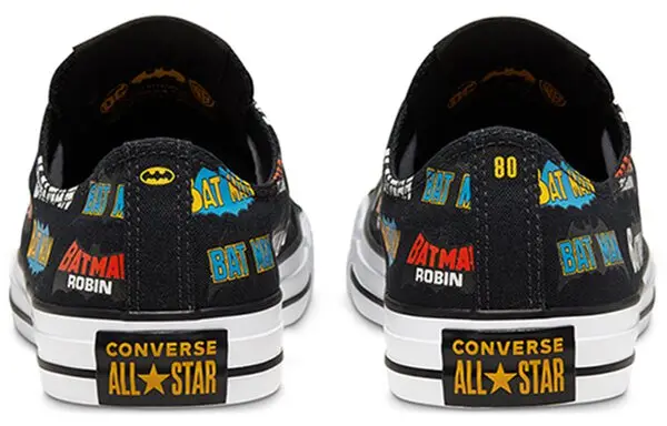 CONVERSE Batman X Chuck Taylor All Star Low "80th Anniversary Logo - Black
