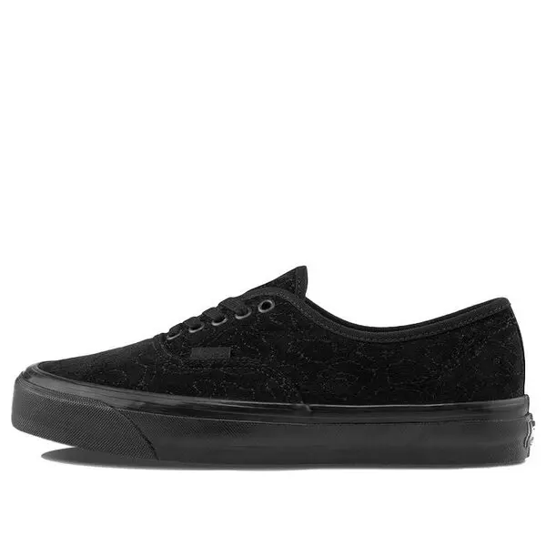 VANS Og Authentic Lx Velvet Embroidery Leopard Sneakers - Black
