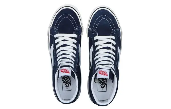VANS Sk8-hi High Top Sneakers - Blue/white