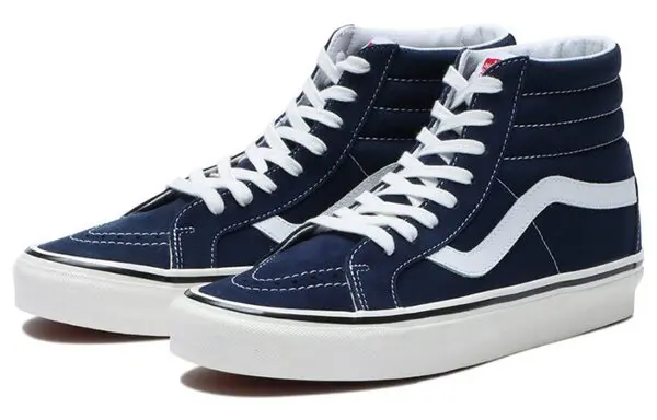 VANS Sk8-hi High Top Sneakers - Blue/white