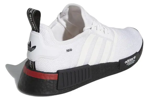 Adidas Nmd_r1 Casual Sneakers - Cloud White/core Black/red