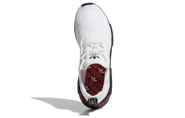 Adidas Nmd_r1 Casual Sneakers - Cloud White/core Black/red
