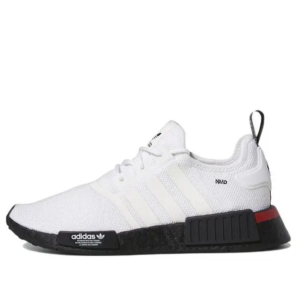 Adidas Nmd_r1 Casual Sneakers - Cloud White/core Black/red