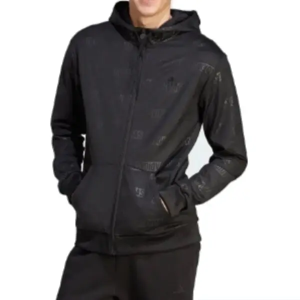 Adidas Original Embossed Polar Fleece Full-zip Hoodie