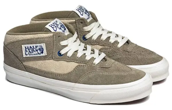 VANS Half Cab Og Lx Hairy Suede Sneakers - Khaki