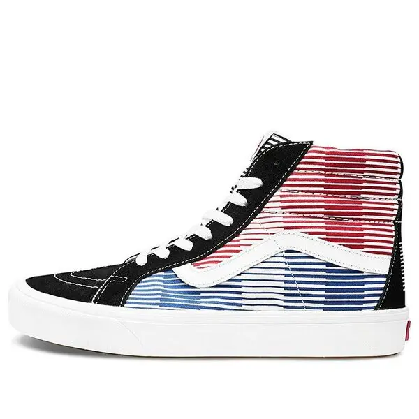 VANS Comfycush Sk8-hi Reissue Sneakers - Black/red/blue