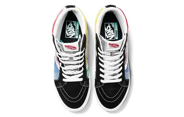 VANS Comfycush Sk8-hi Reissue Sneakers - Black/red/blue