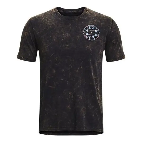 Under Armour Run Anywhere Short Sleeve T-shirt 'black Multi