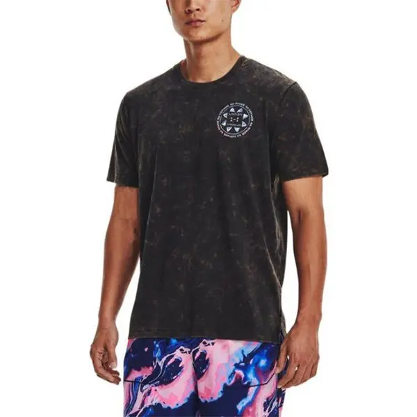 Under Armour Run Anywhere Short Sleeve T-shirt 'black Multi