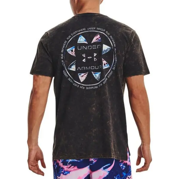 Under Armour Run Anywhere Short Sleeve T-shirt 'black Multi