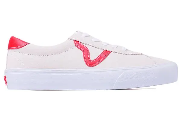 VANS Epoch Vr3 Lx Lace Up Sneakers - White/red