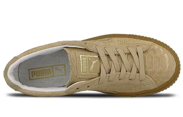PUMA Platform Exotskin Natural Vachetta Sneakers