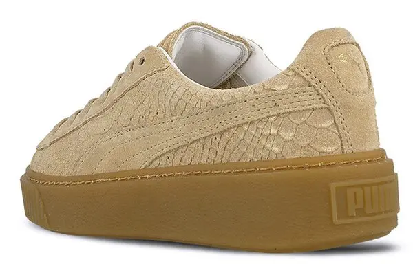 PUMA Platform Exotskin Natural Vachetta Sneakers