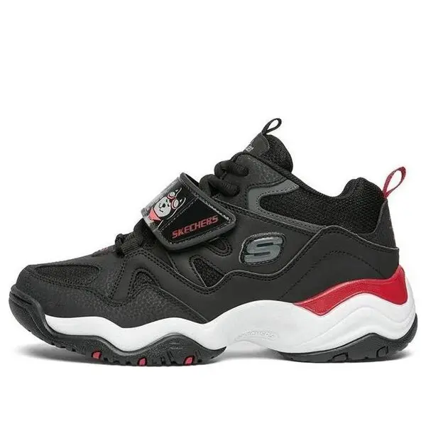 Sketchers D'lites Train Low-top Athletic Shoes - Black/red