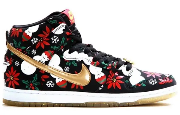 Nike X Concepts Sb Dunk High Premium "ugly Christmas Sweater