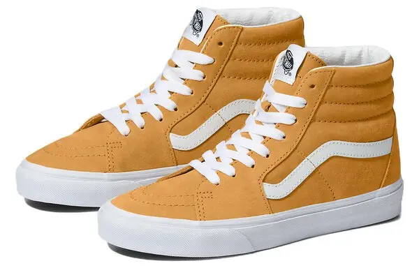 VANS Sk8-hi High Top Sneakers - Yellow/white