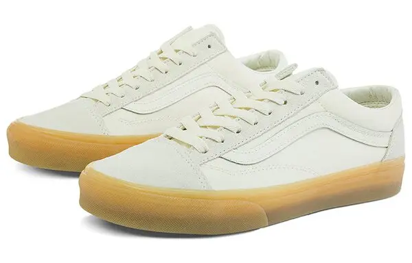 VANS Skate Shoes - White/brown