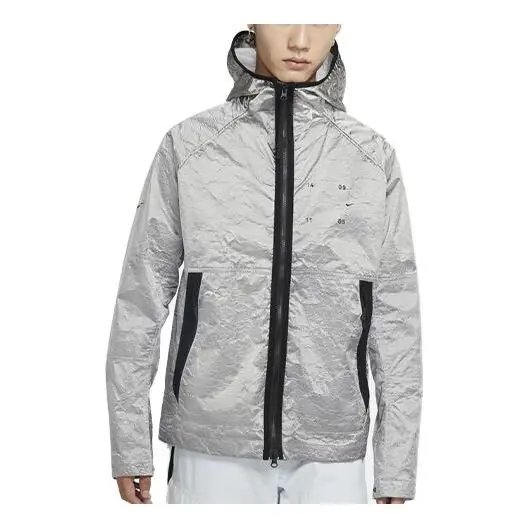 Nike Nsw Tech Pack Woven Hooded Jacket - Silver