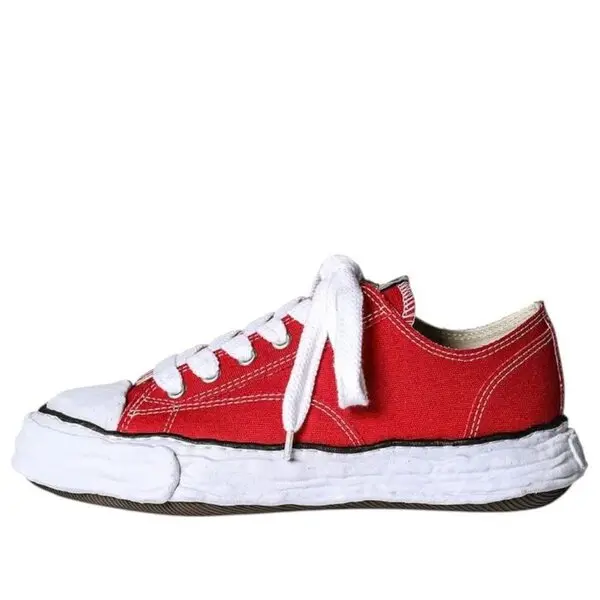 Mihara Yasuhiro Peterson 23 Og Sole Canvas Low Top Sneakers - Red