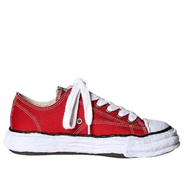 Mihara Yasuhiro Peterson 23 Og Sole Canvas Low Top Sneakers - Red